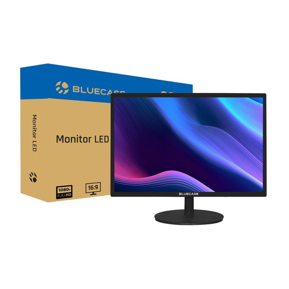 Monitor Bluecase 19" BM19K3HVW Led Widescreen Base Fixa VGA/HDMI
