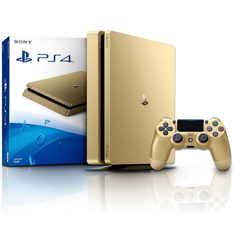 Console Playstation 4 Slim - Dourado - SSD 480Gb + 1 Controle